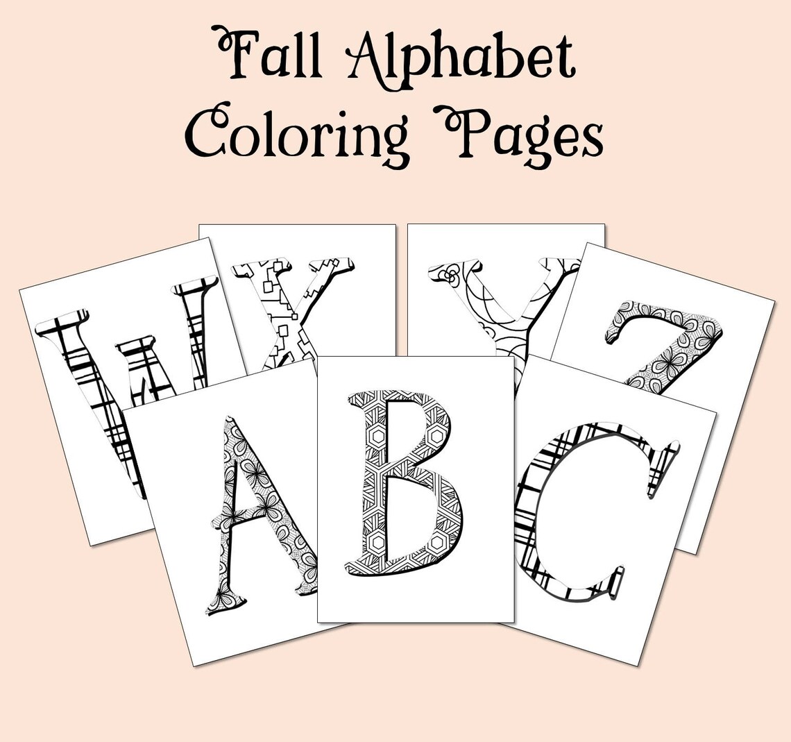 Fall Coloring Pages, Alphabet Coloring Book, Preschool, Colouring, Abcs ...