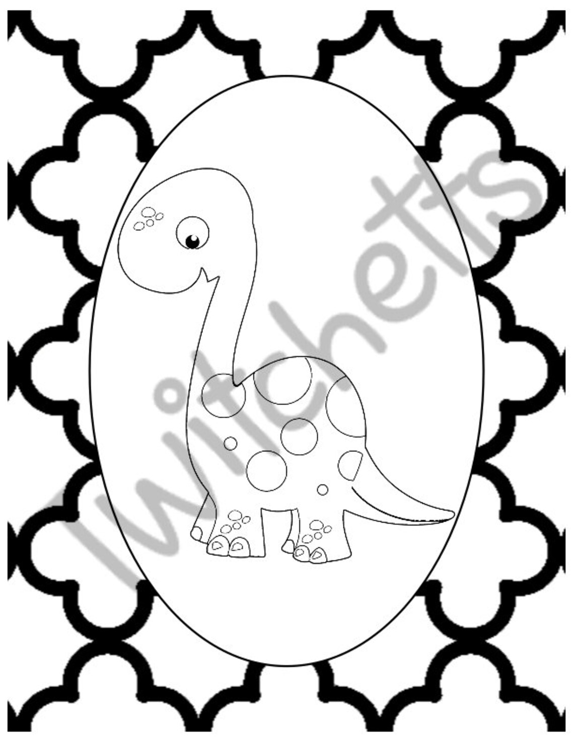 Dinosaur Coloring Pages for Kids Birthday Party Activity | Etsy