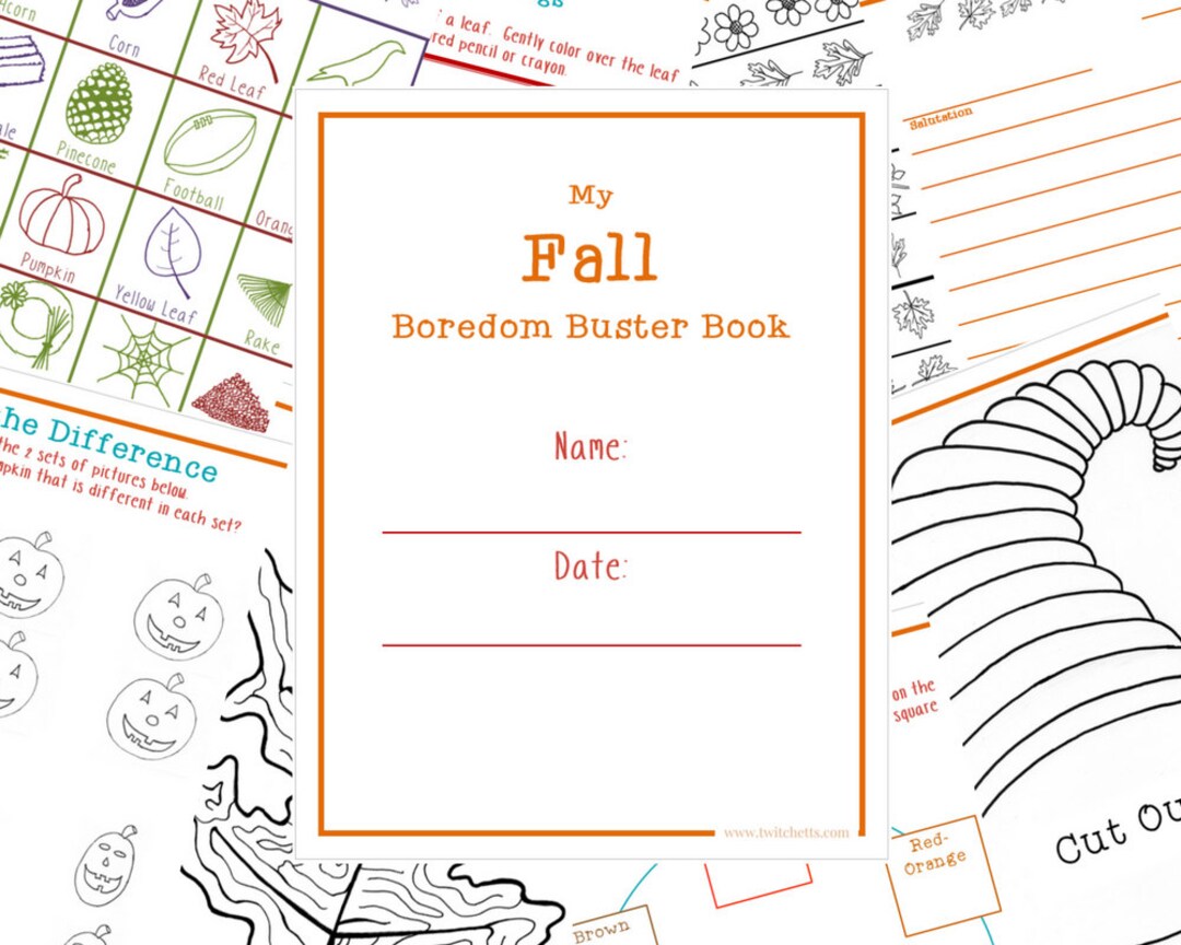 Fall Quiet Time Activity, Autumn Activities, Printable Fall, Boredom ...