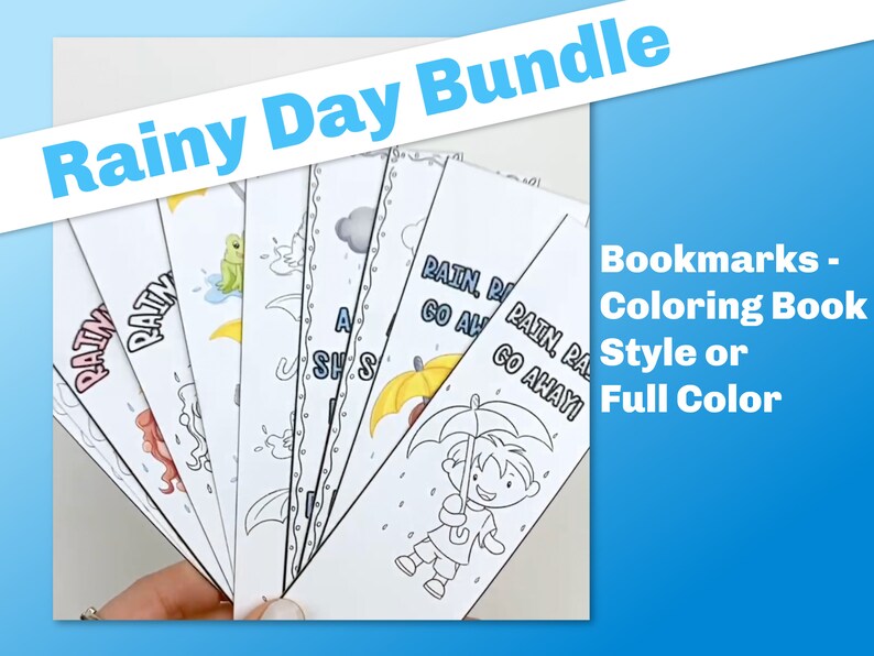 Rain Activities for Kids. These Spring Games and Coloring Pages Are ...