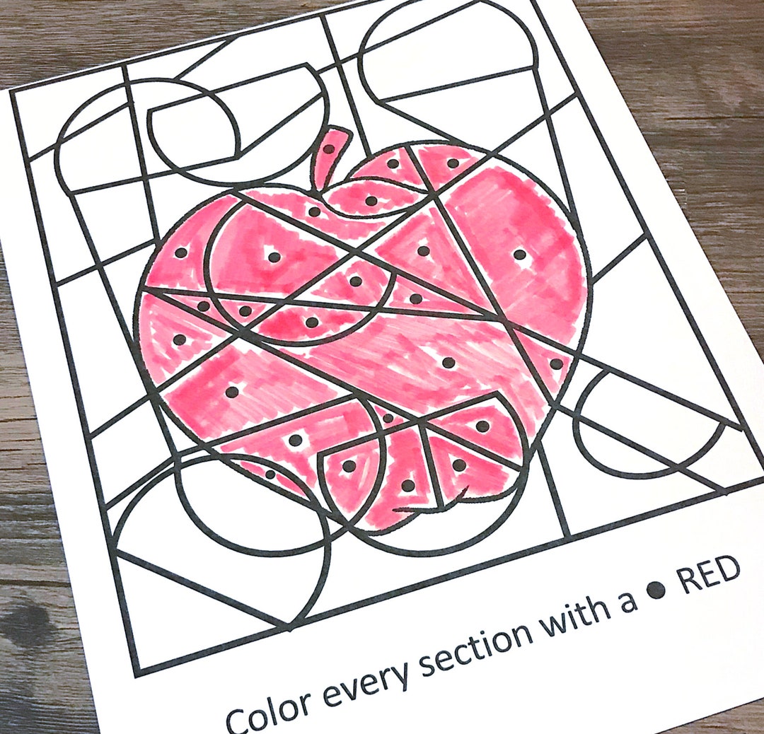 Color Red Dot Coloring, Learning Games for Preschoolers, Educational ...