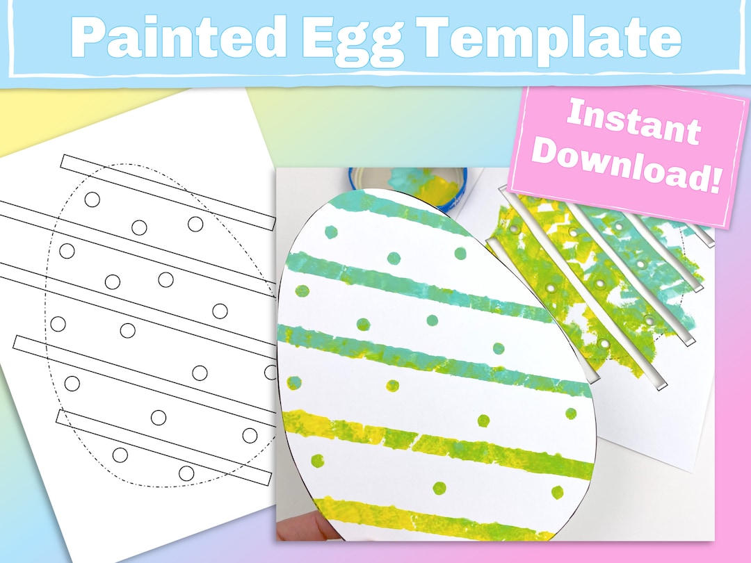 Easter Crafts for Kids, Easter Sunday Printable, Easter Egg Craft, Kids ...