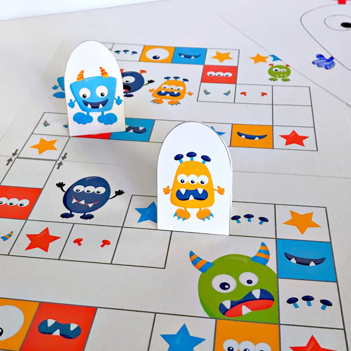 Monster Board Game for 5 Year Olds, Kindergarten Game, Halloween ...