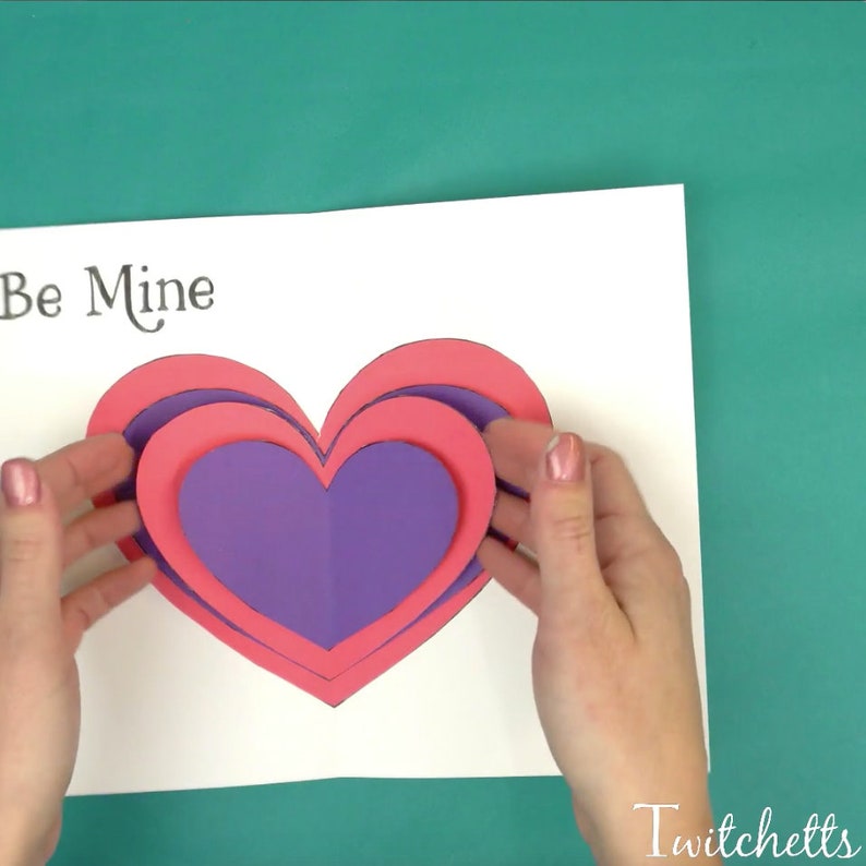 Valentines Day Cards, Card Template, Classroom Valentines, 3d ...