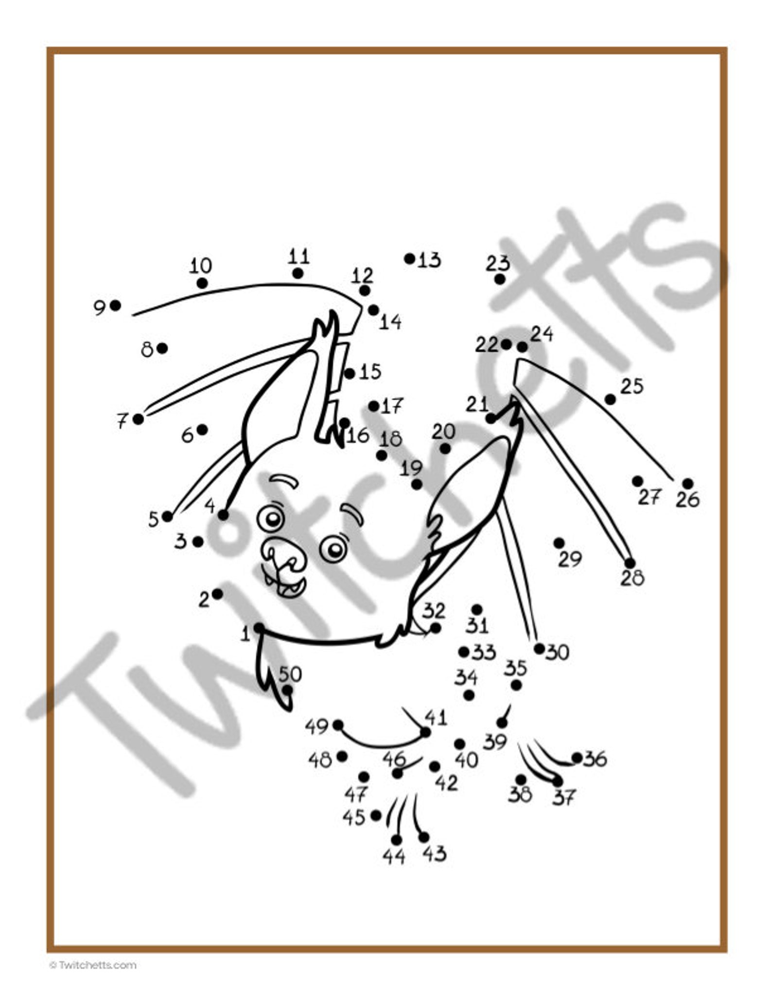 Halloween Connect the Dots, Printable Halloween Activity for Kids ...