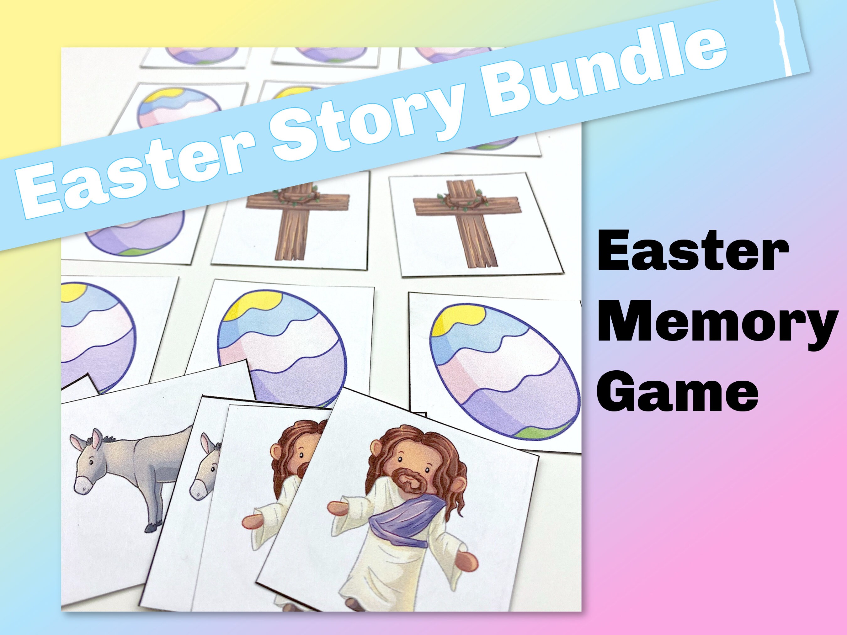 Easter Story Activities for Young Children, Printable Easter Coloring ...