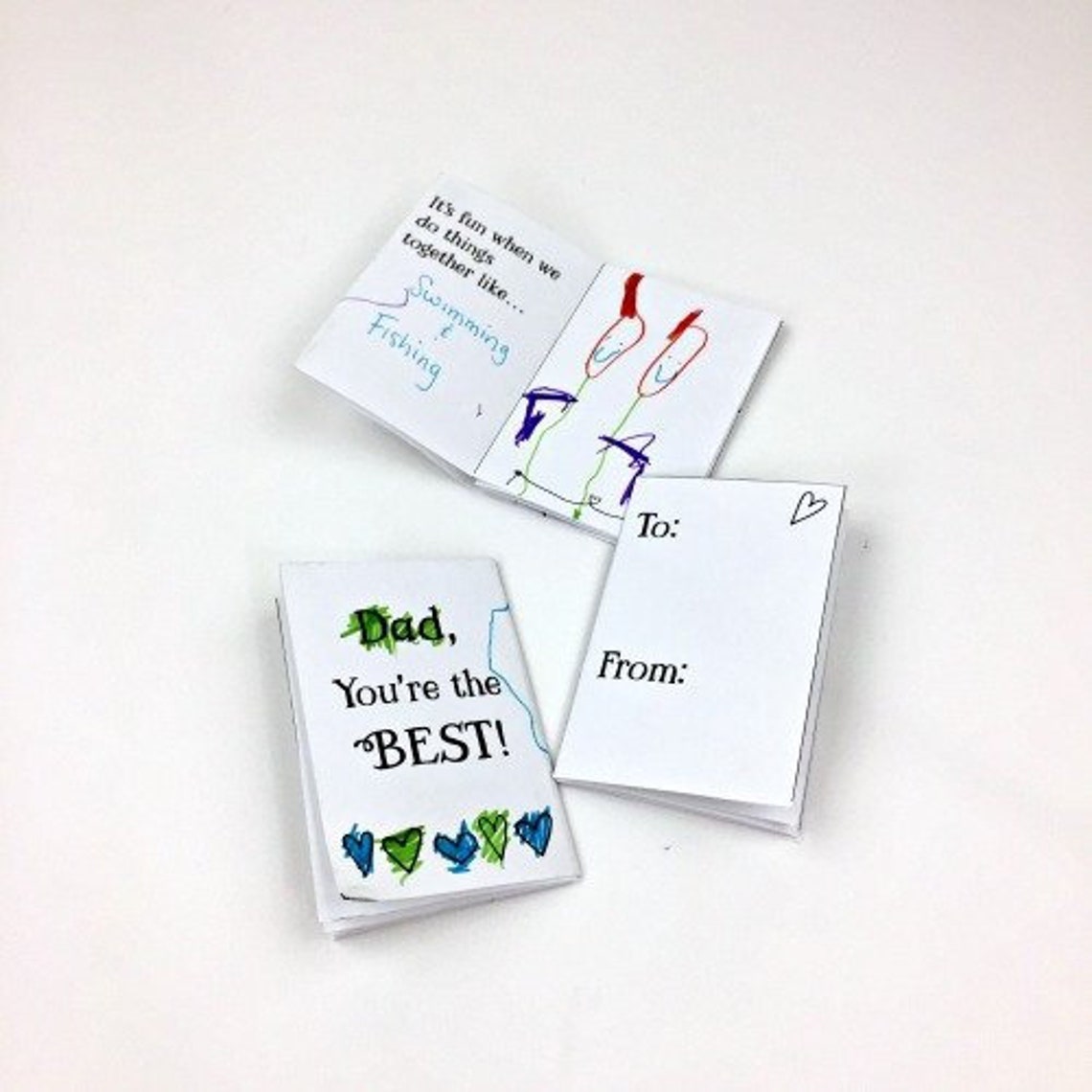 Father's Day Card, Father's Day Book Gift for Dad, Printable Gift From ...