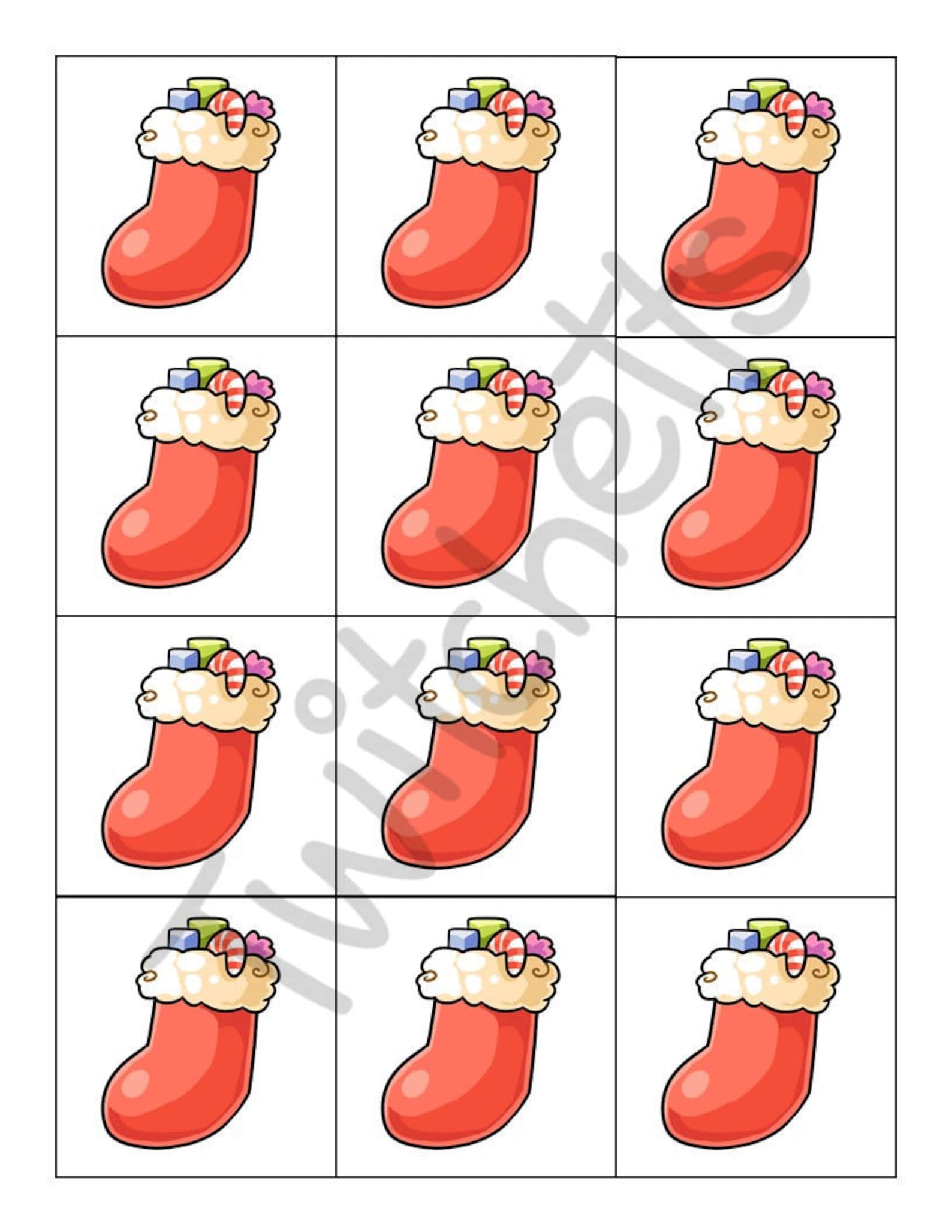 Christmas Games Printable, Christmas Memory Game, Family Christmas Game ...