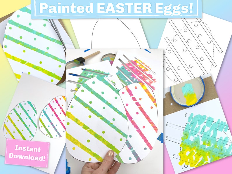 Easter Crafts for Kids, Easter Sunday Printable, Easter Egg Craft, Kids ...