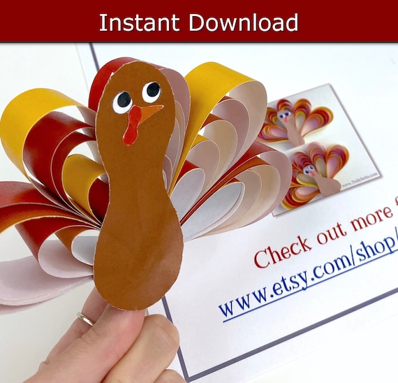Thanksgiving Turkey Papercraft Template Easy Turkey Craft Happy Home