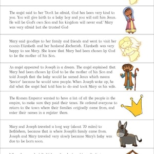 Nativity Advent Calendar Printable Christmas Activity for Kids ...