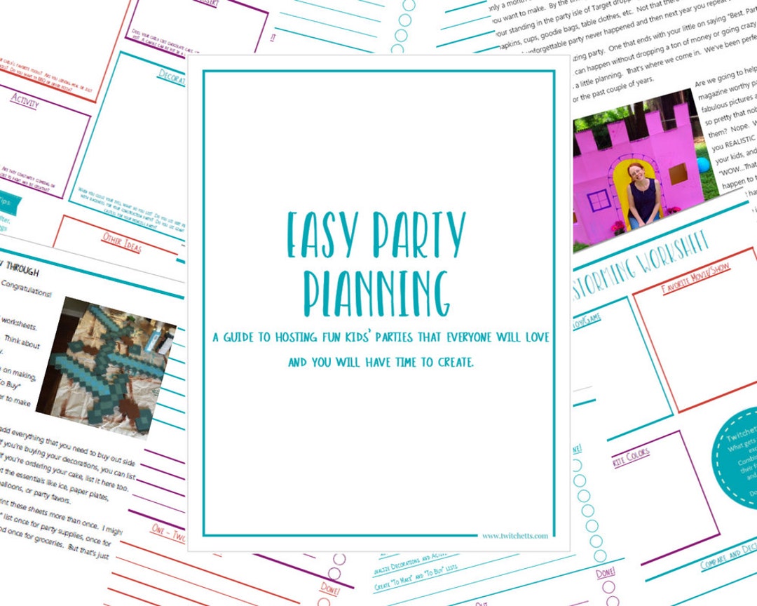 Party Planner, Party Planning Printables, Kids Party Checklist, Kids ...