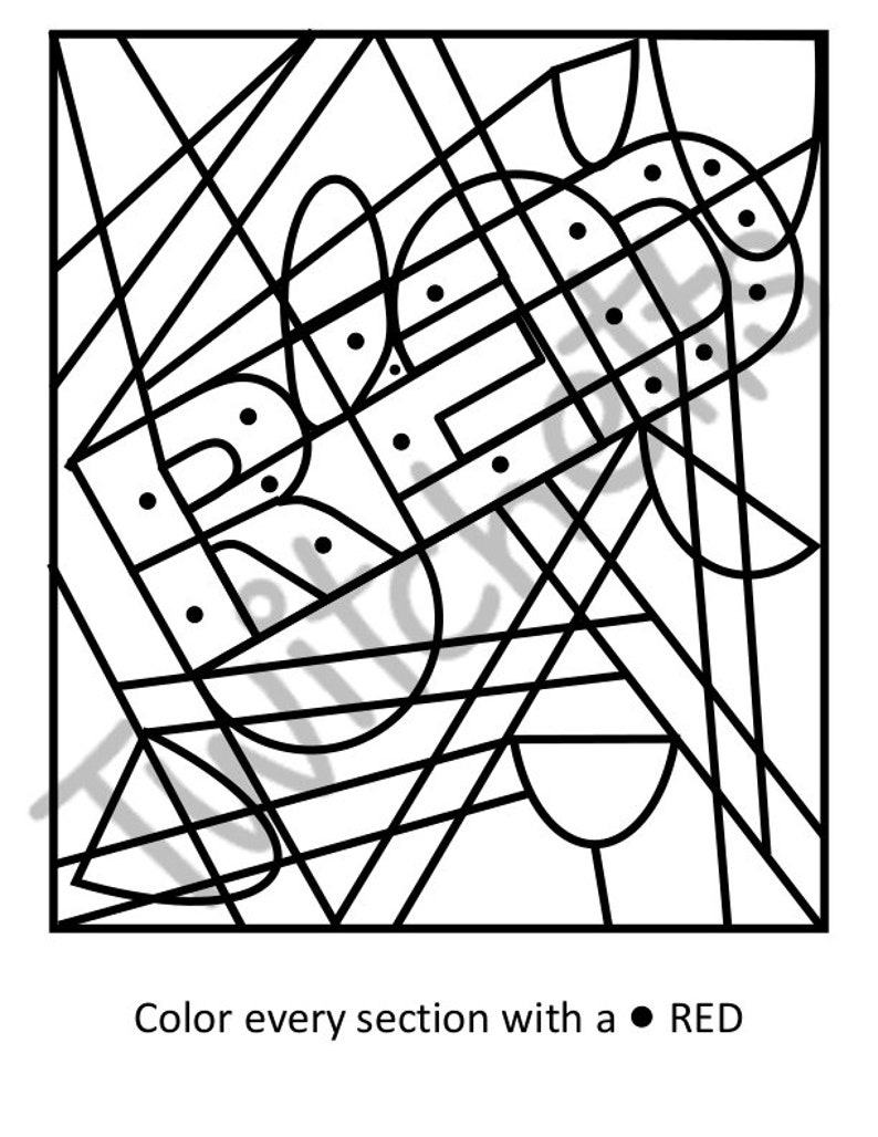 Color Red Dot Coloring, Learning Games for Preschoolers, Educational ...