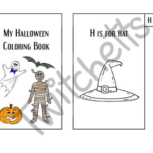 Halloween Coloring Book, Printable Halloween Coloring Pages for Kids ...