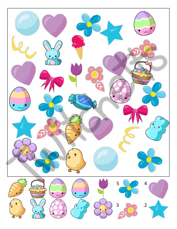 Easter I Spy Game for Kids of All Ages, Easy I Spy Activity for Easter ...