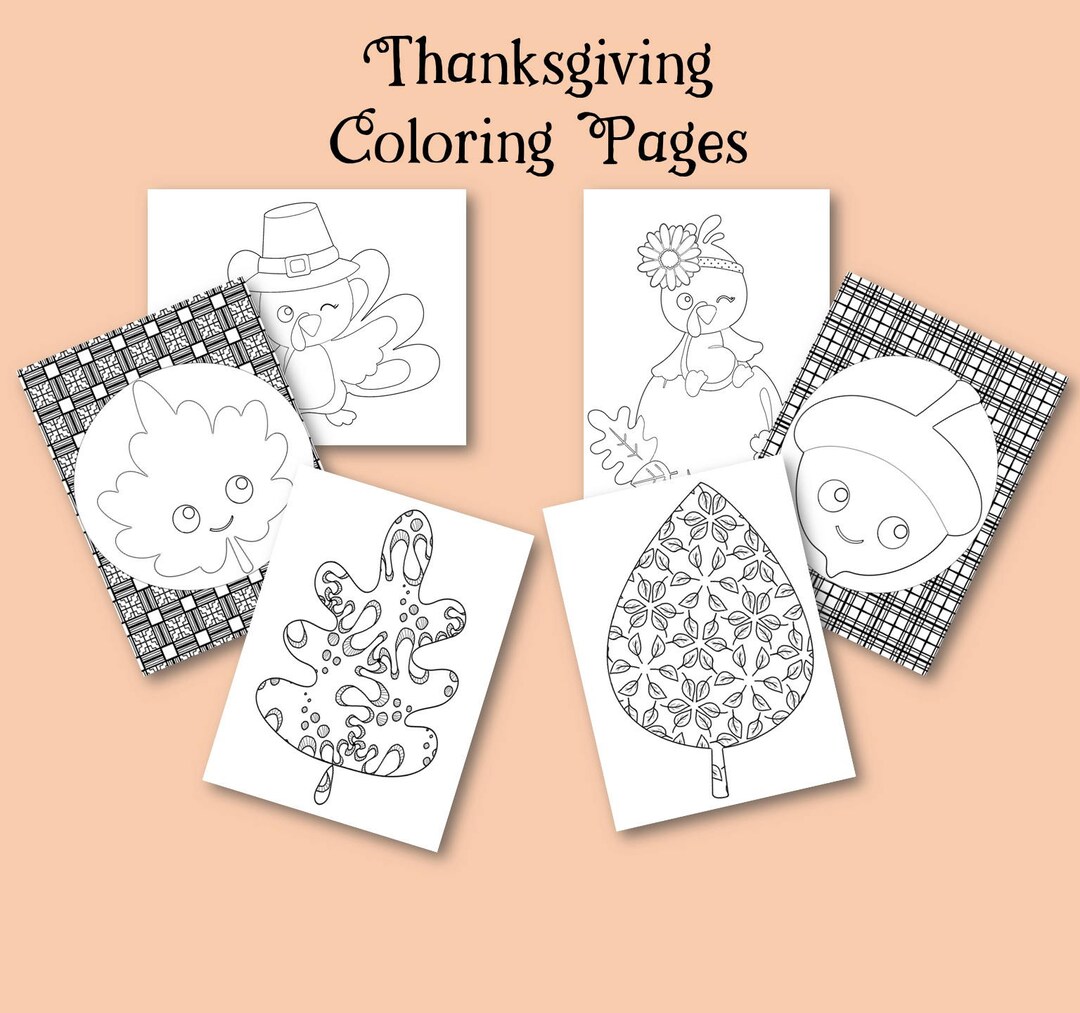 Thanksgiving Coloring Pages, Thanksgiving Printable, Screen Free ...