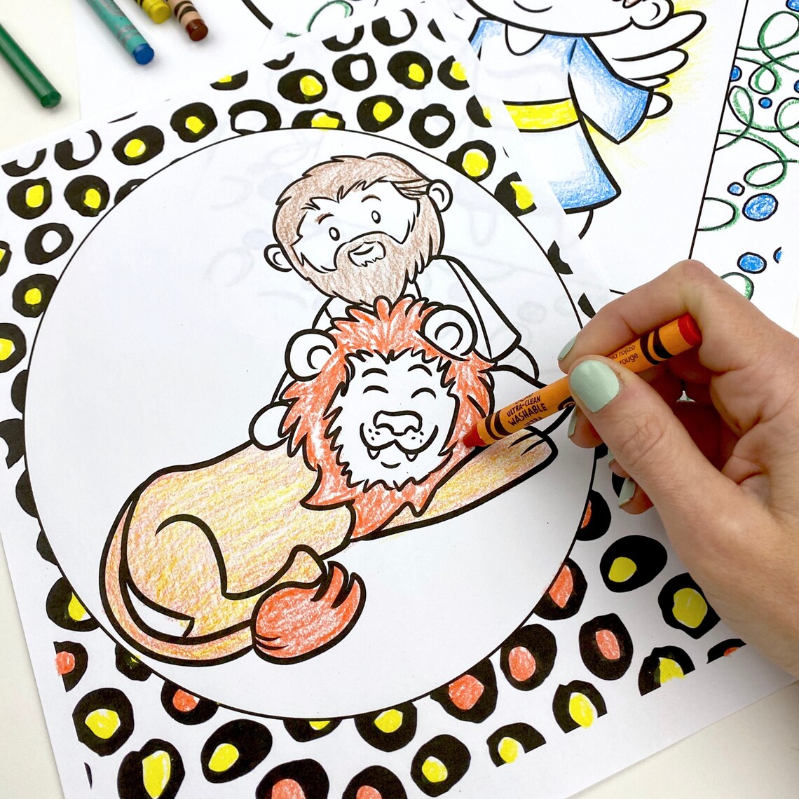 Daniel in the Lions Den Activities for Kids, Printable Coloring ...