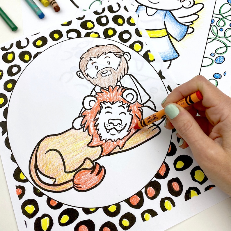 Daniel in the Lions Den Activities for Kids, Printable Coloring ...