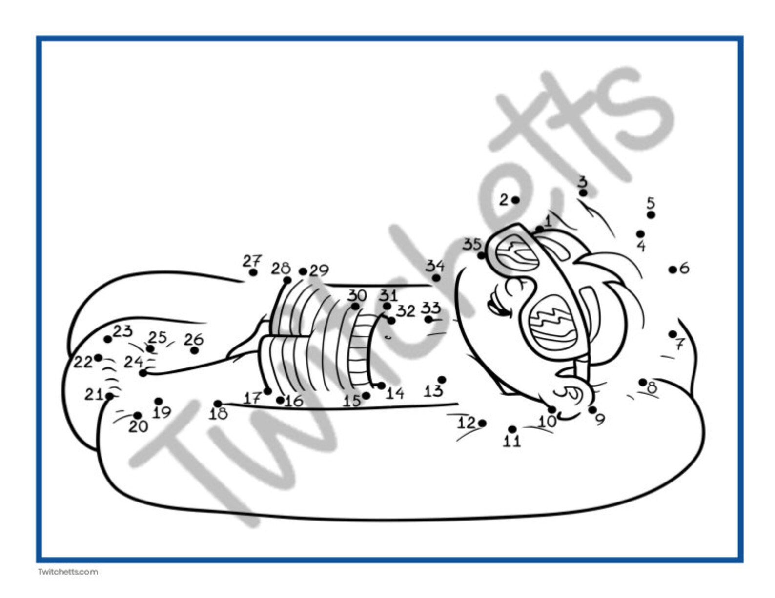 Beach Printable Activity for Kids, Beach Connect the Dots, Beach ...
