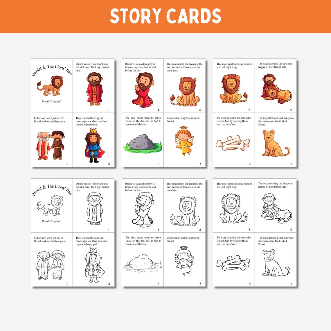 Daniel in the Lions Den Activities for Kids, Printable Coloring ...