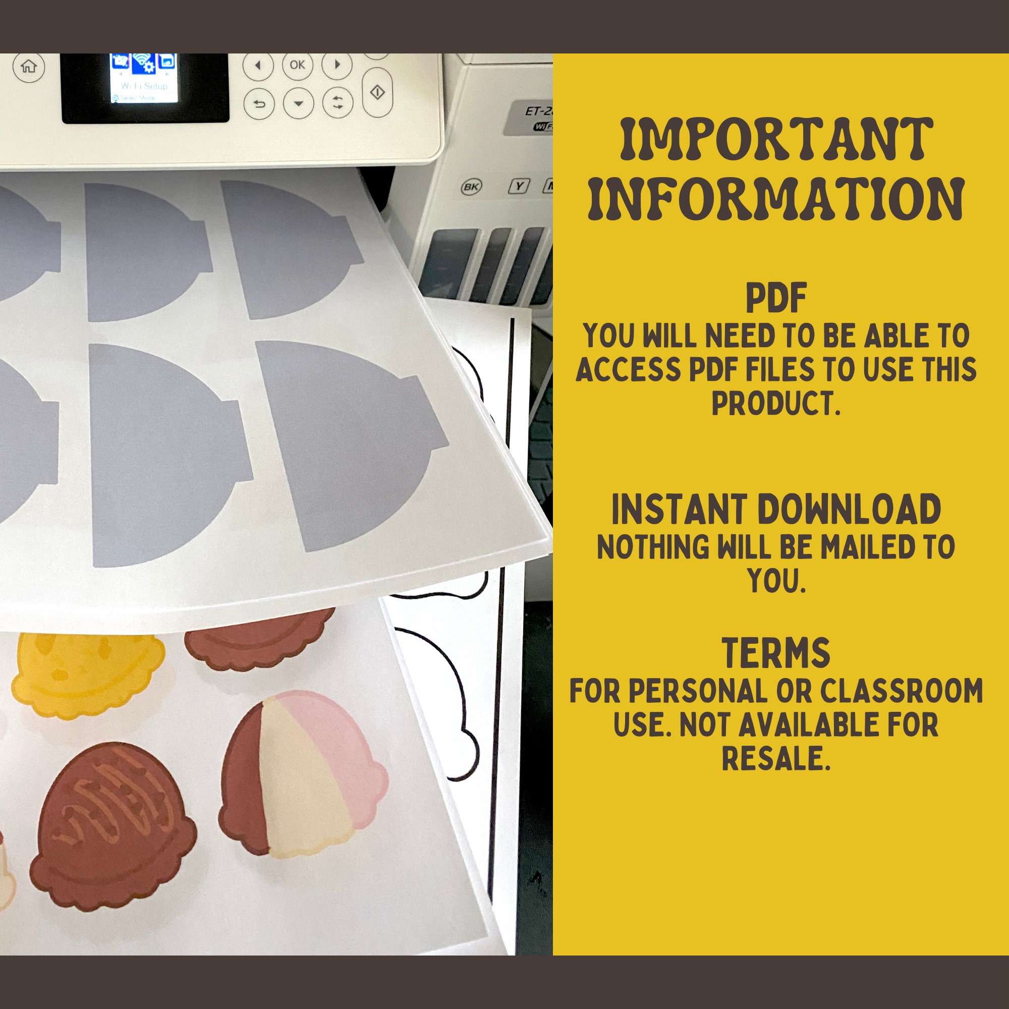 Ice Cream Cut and Play, Printable Kids Craft, Easy Ice Cream Template ...