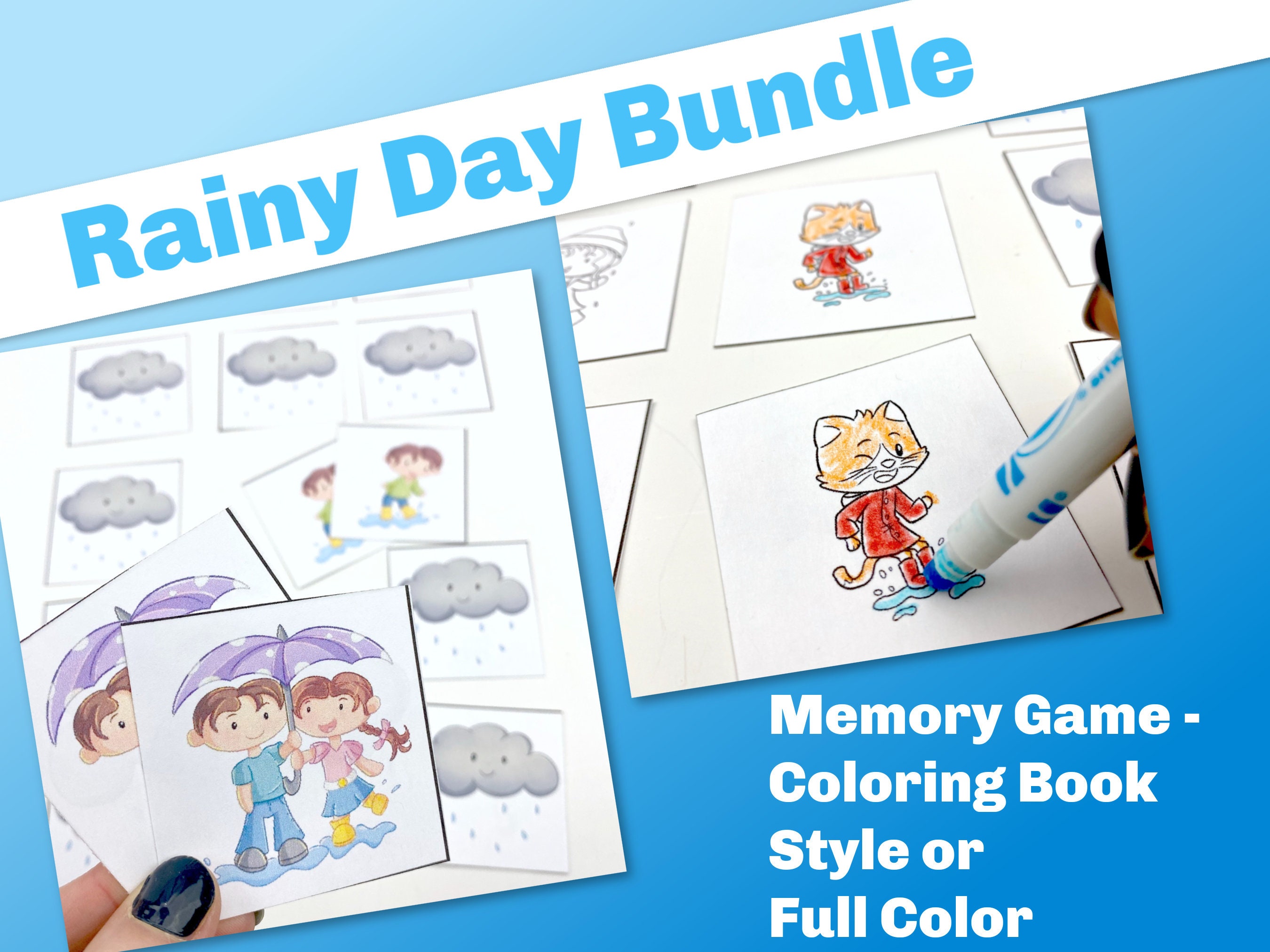 Rain Activities for Kids. These Spring Games and Coloring Pages Are ...