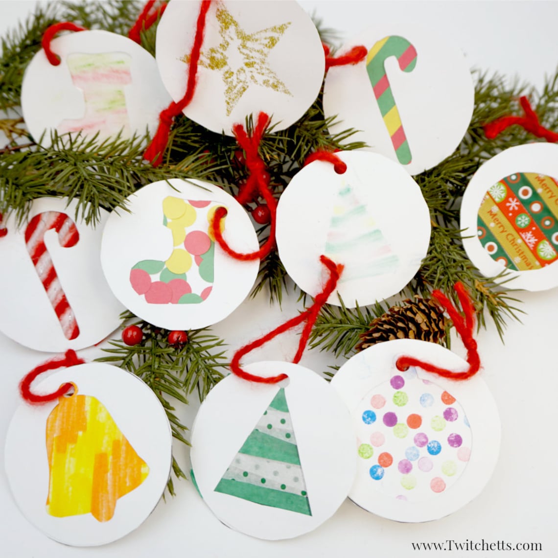Paper Christmas Ornament Craft, Paper Ornament, DIY Christmas Gift From ...