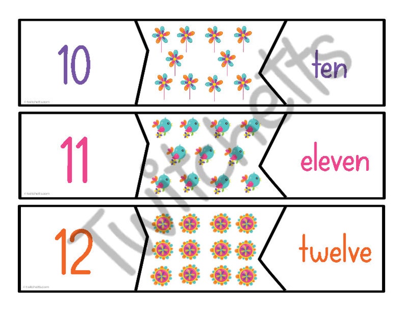 Printable Educational Game for Preschoolers, Spring Bugs Counting ...