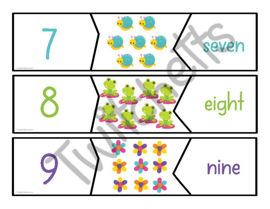 Printable Educational Game for Preschoolers, Spring Bugs Counting ...