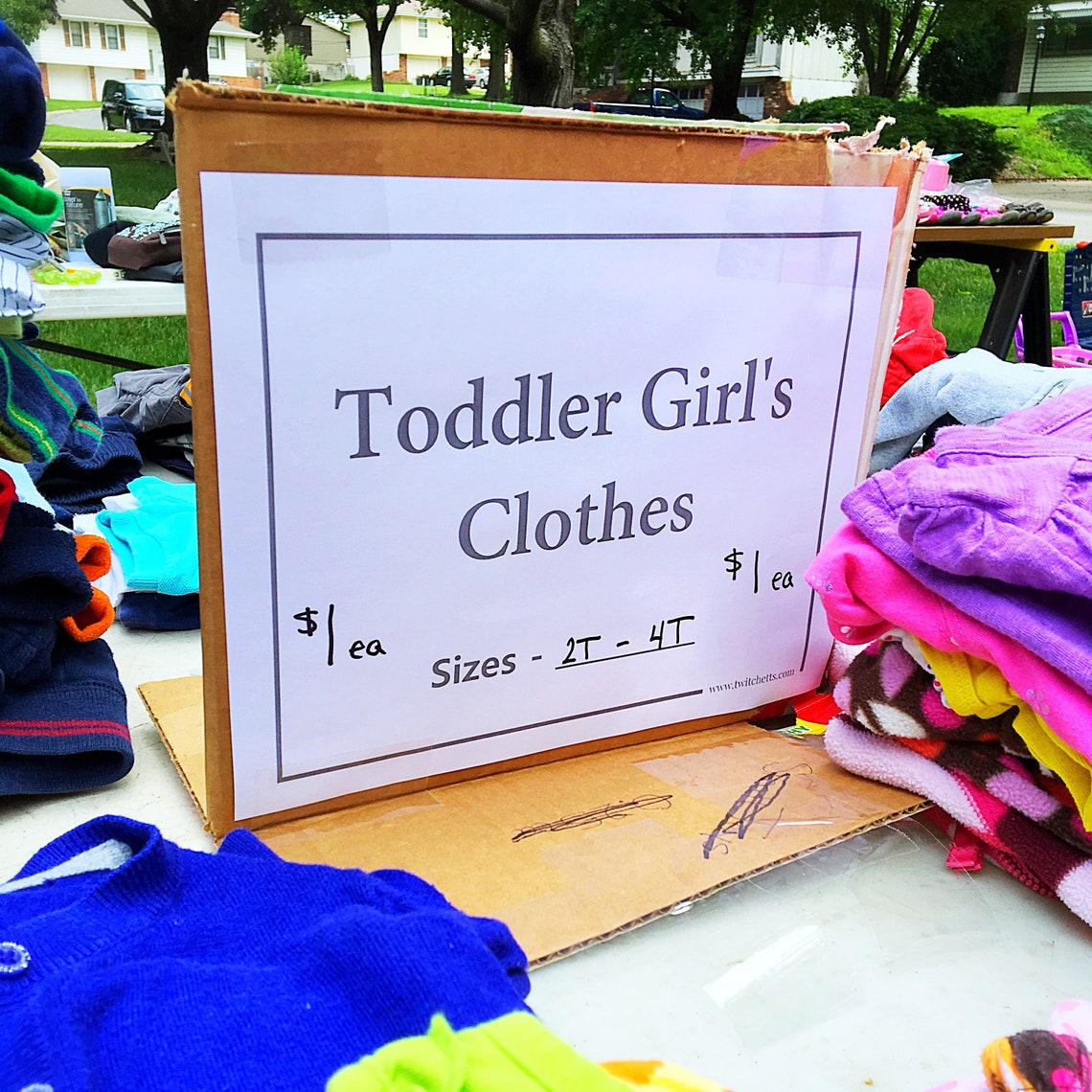 Garage Sale Kit, Yard Sale Printable Pack, Garage Sale Signs, Rummage ...