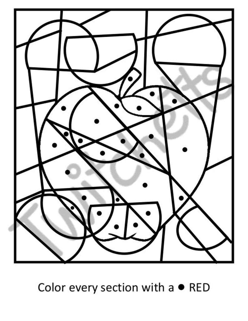 Color Red Dot Coloring, Learning Games for Preschoolers, Educational ...