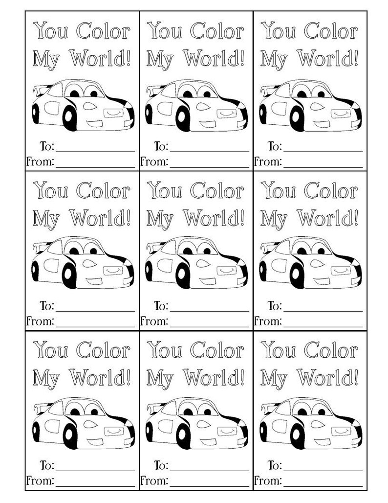 Class Valentines, Preschool Valentines, Crayon Valentine's Day Cards ...