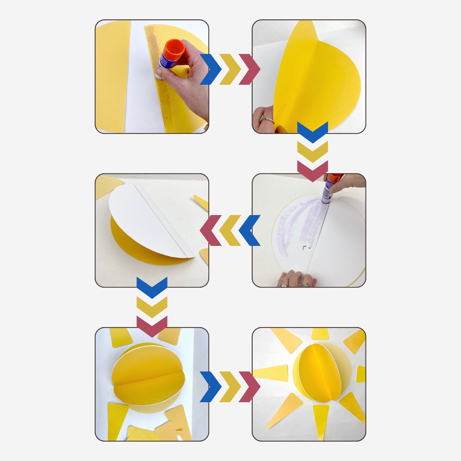 Giant 3D Sun Craft Template, Printable Kids Craft, Easy Sun Template ...