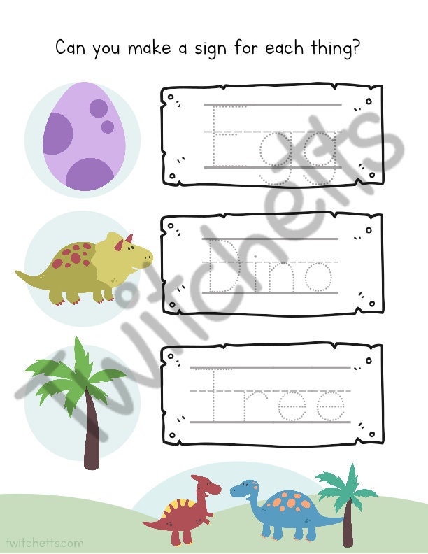 Dinosaur Activity Pack for Preschoolers Fun Dinosaur Party - Etsy