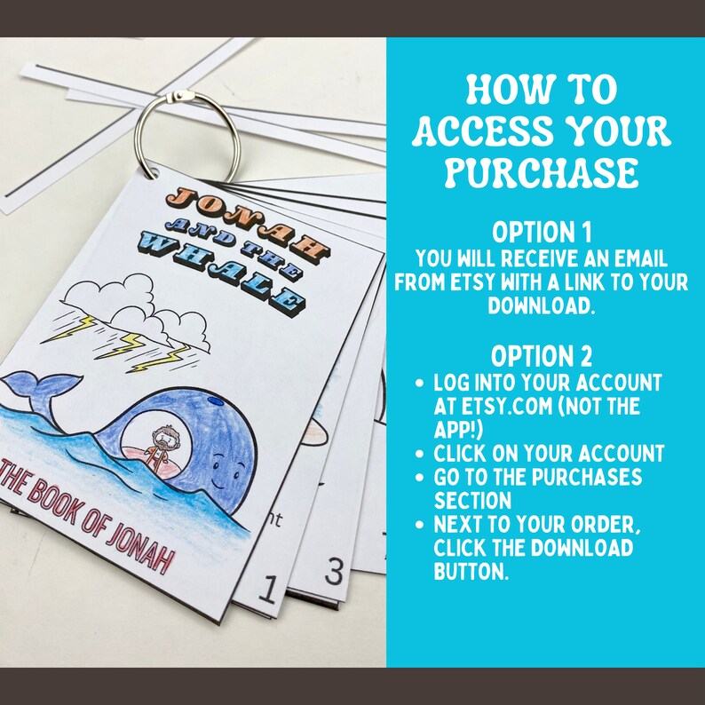 Jonah and the Whale Activities for Young Children, Printable Coloring ...