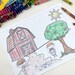 Farm Animal Cut and Color, Printable Kids Craft, Easy Farm Craft for ...