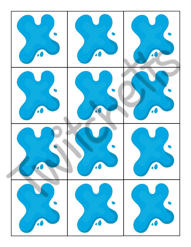 Color Blue Matching Game, Learning Games for Preschoolers, Educational ...