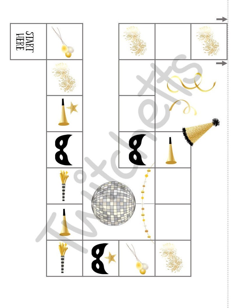 New Years Game, New Year's Eve Printable Game, Family Game Night ...