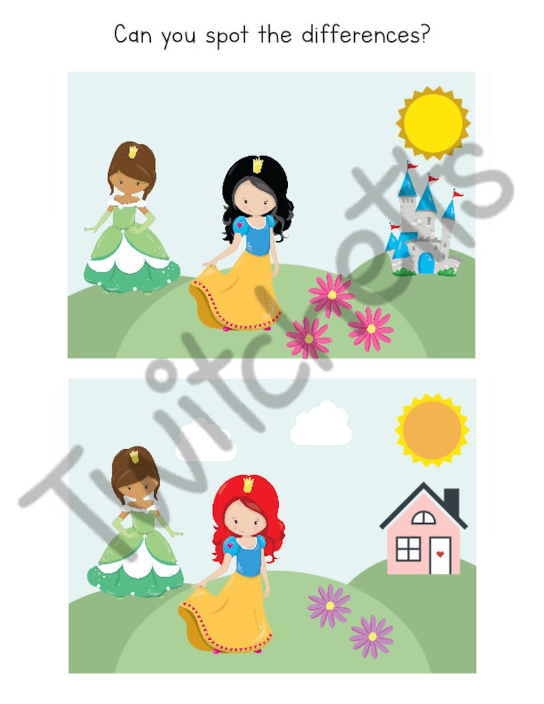 Princess Activity Pack for Preschoolers, Fun Princess Party Games ...