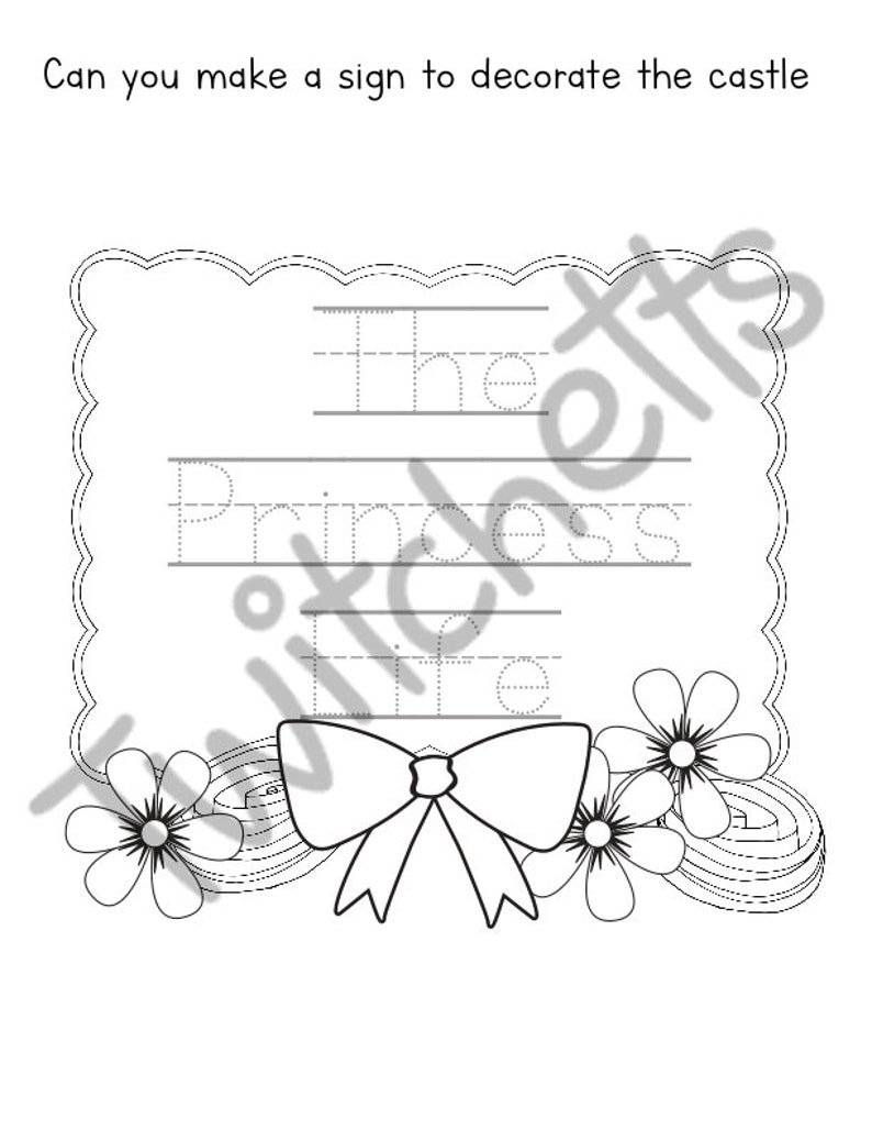 Princess Activity Pack for Preschoolers, Fun Princess Party Games ...