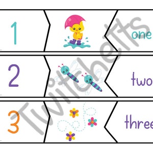 Printable Educational Game for Preschoolers, Spring Bugs Counting ...