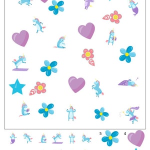 Unicorn I Spy Printable Game for Birthday Parties and Group Activities ...