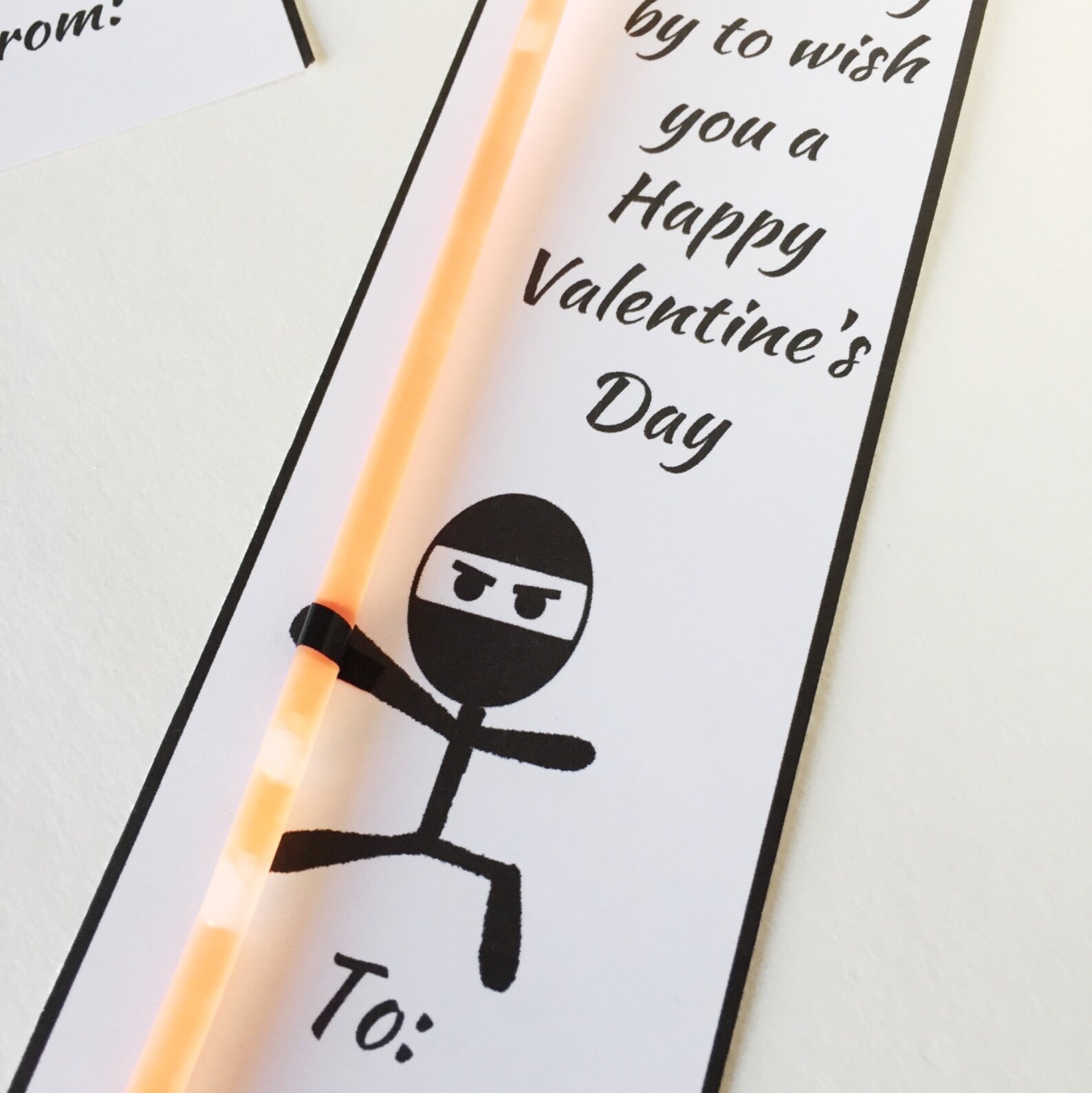 Ninja Valentine's Day Cards, Boys Valentines, School Valentines Cards ...