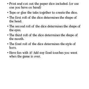 Unicorn Game, Roll a Unicorn, Party Game, Classroom Game, Drawing ...