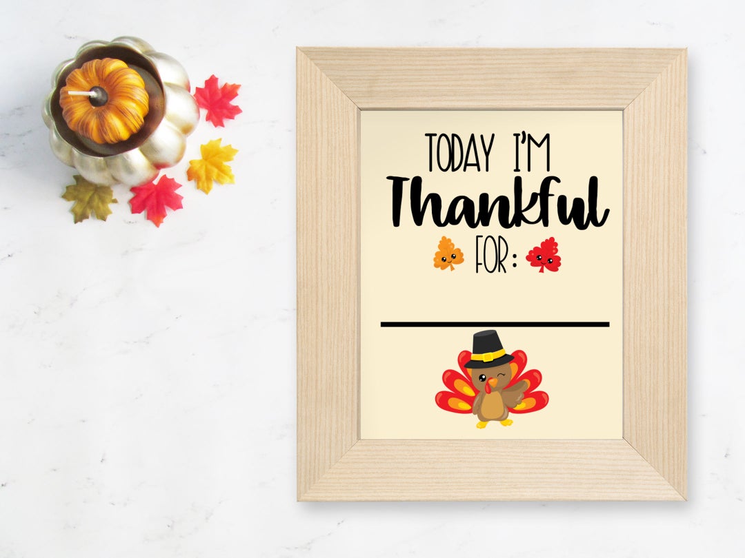Thankful Sign, Thanksgiving Printable, Thanksgiving Activity, Gratitude ...