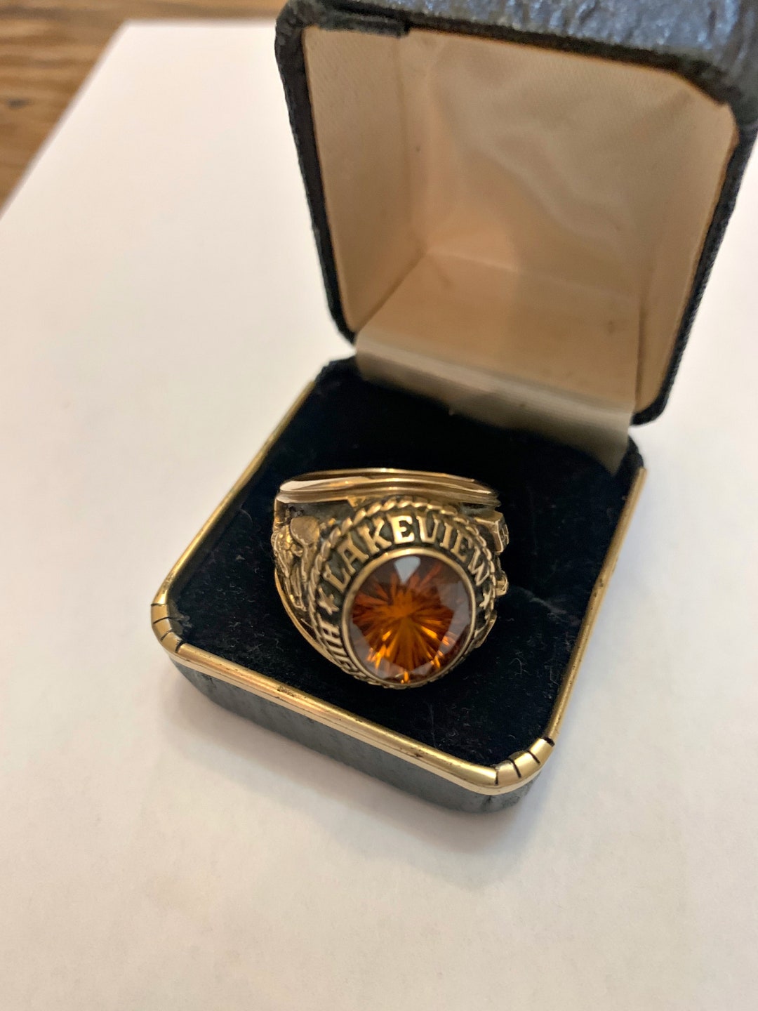 Lake View Highschool 10k Ring by Josten - Etsy