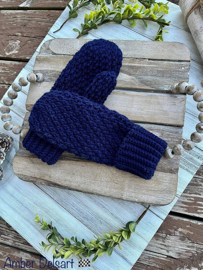 Crochet Mittens, Crochet Pattern, Textured Mittens, Mittens, Easy ...