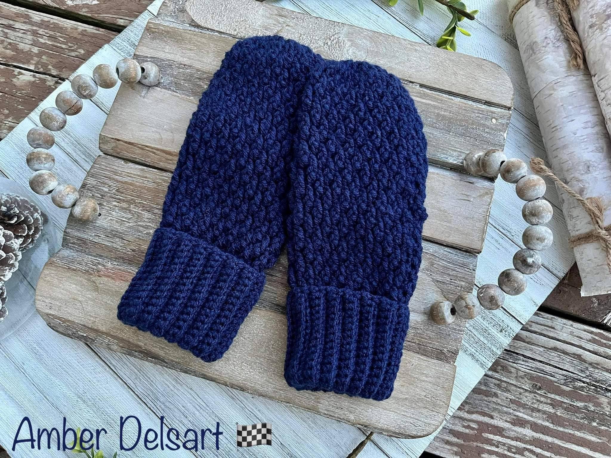 Crochet Mittens, Crochet Pattern, Textured Mittens, Mittens, Easy ...