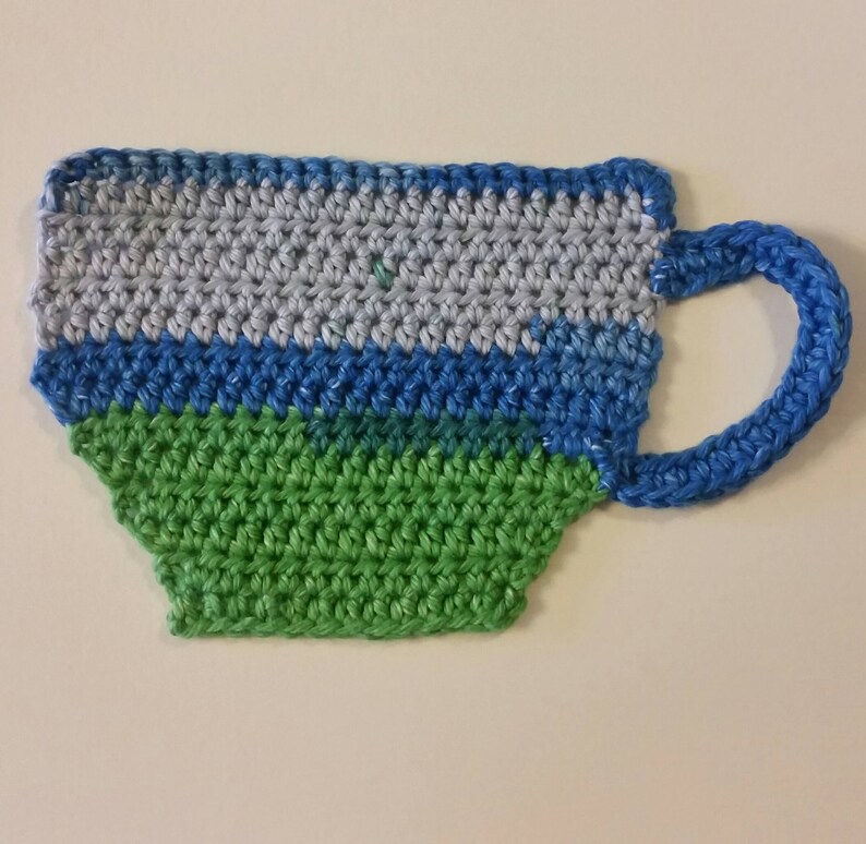Crochet Coffee Mug Pattern, Coffee Coaster Pattern, Coffee Applique ...
