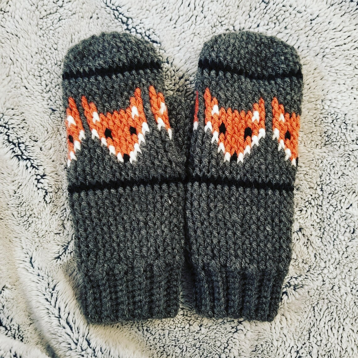 Crochet Fox Mittens Crochet Pattern Crochet Mittens - Etsy